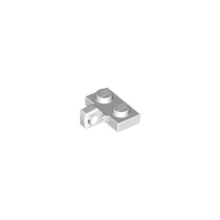 LEGO White Hinge Plate 1 x 2 with Vertical Locking Stub without Bottom ...