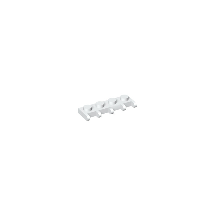 LEGO White Hinge Plate 1 x 4 with Fingers (4315) | Brick Owl