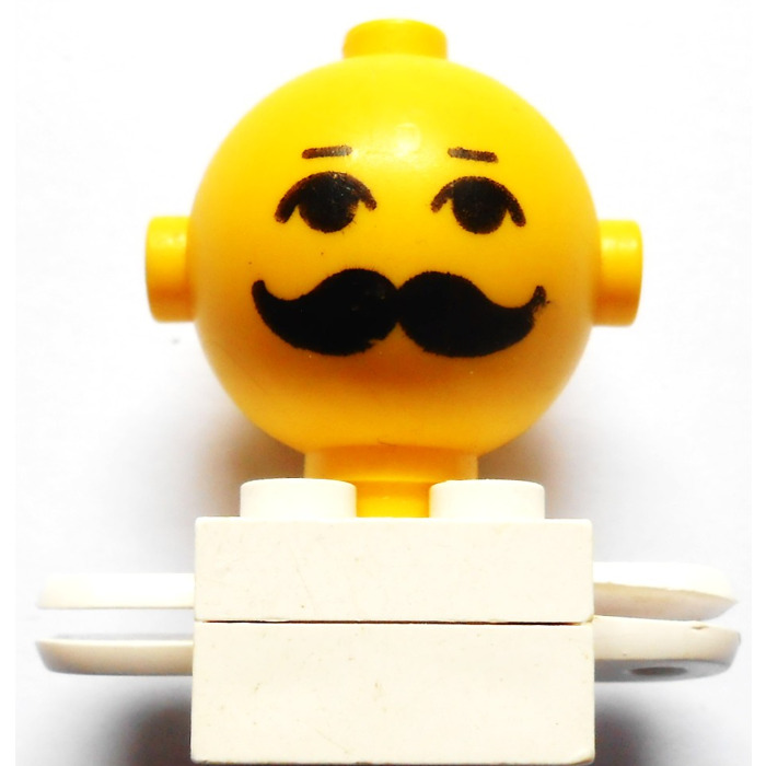 LEGO Homemaker Figure with Yellow Head with Eyebrows and Moustache ...