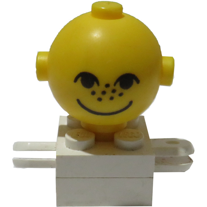 LEGO White Homemaker Figure with Yellow Head with Freckles | Brick Owl