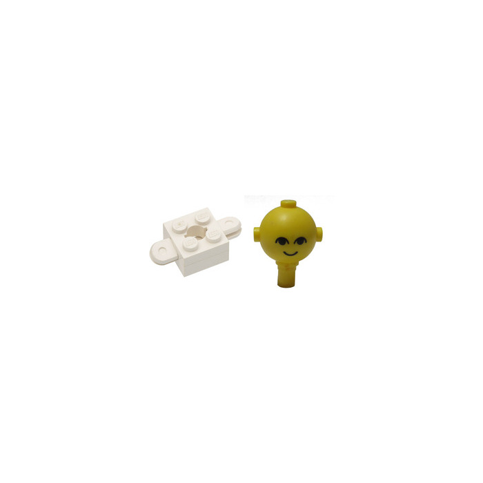 LEGO White Homemaker Figure with Yellow Head with Smile | Brick Owl