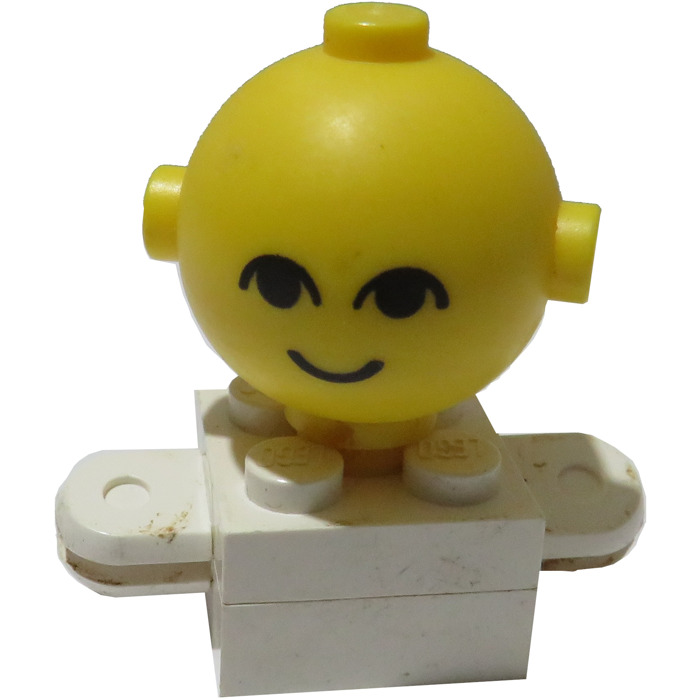 LEGO White Homemaker Figure with Yellow Head with Smile | Brick Owl