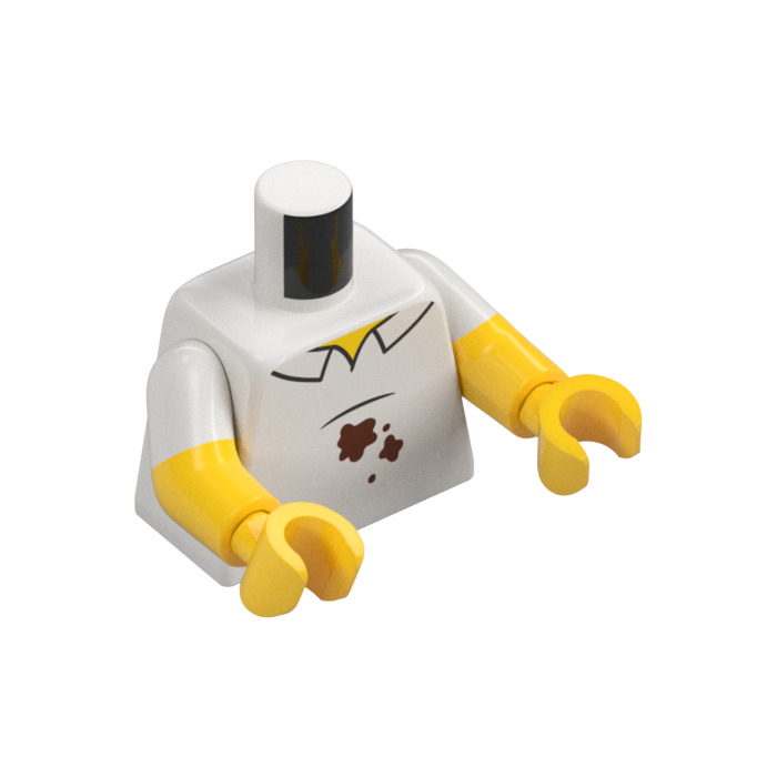 LEGO Homer Simpson with Stained Shirt Minifig Torso (973 / 76382 ...