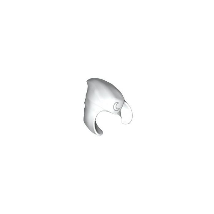 LEGO White Hood with Point with Crescent Moon (3756 / 104127) | Brick Owl