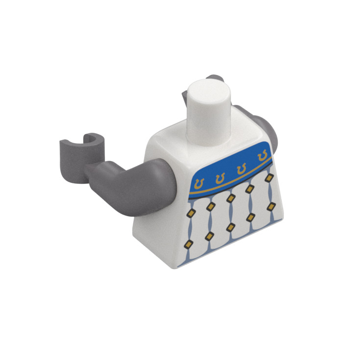 LEGO White Horse Knight King Minifig Torso (973 / 76382) | Brick Owl ...