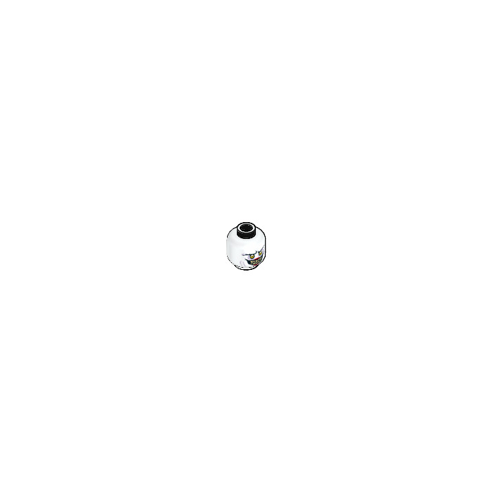 LEGO White Jestro with Dark Purple and Red Outfit Minifigure Head (3626 ...