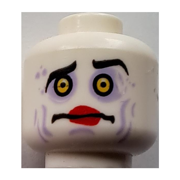 LEGO White Jestro with Dark Purple and Red Outfit Minifigure Head (3626 ...