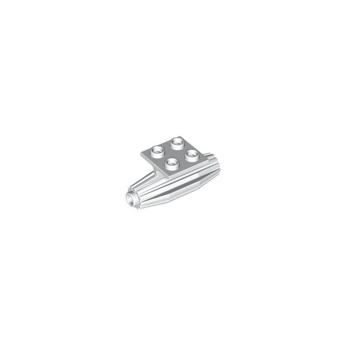 LEGO White Jet Engine with Ridges with 2 x 2 Top Plate (4229) | Brick Owl