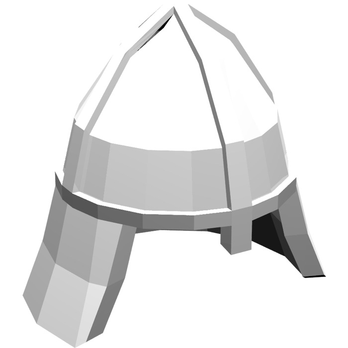 LEGO White Knights Helmet with Neck Protector (3844 / 15606) | Brick ...