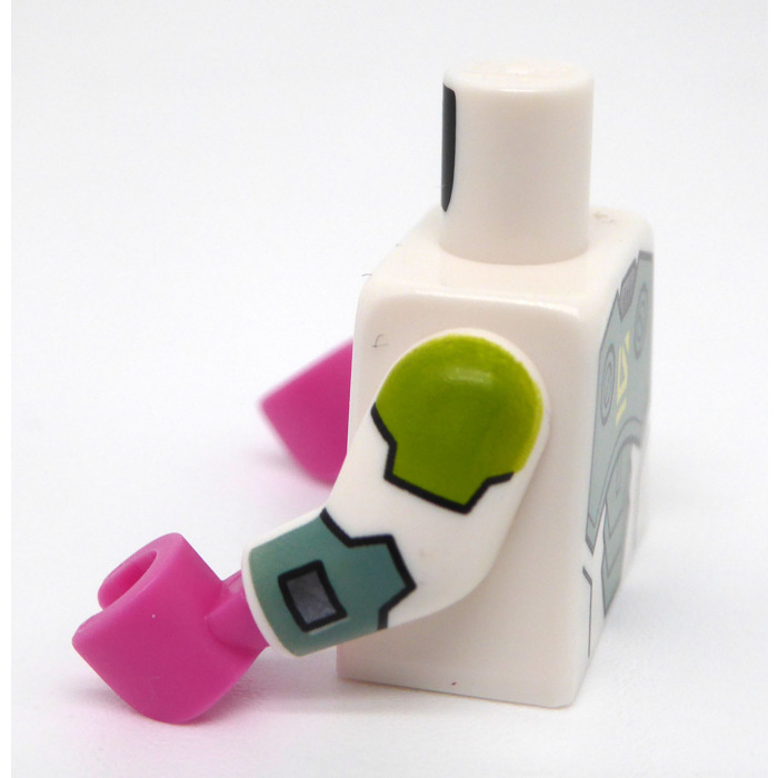 LEGO White Minifig Torso Robot Warrior (973) | Brick Owl - LEGO Marketplace