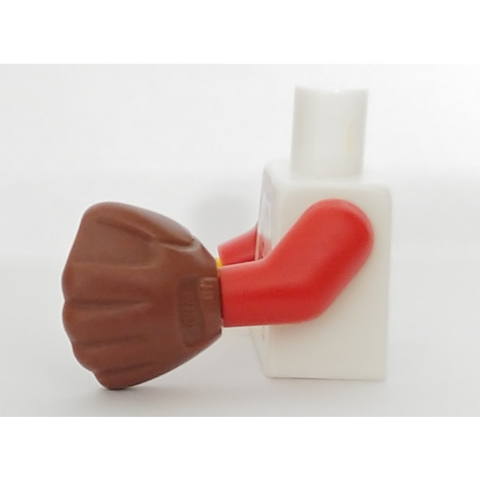 LEGO White Minifig Torso with Baseball Glove , 'CHAMPS' (973) | Brick ...