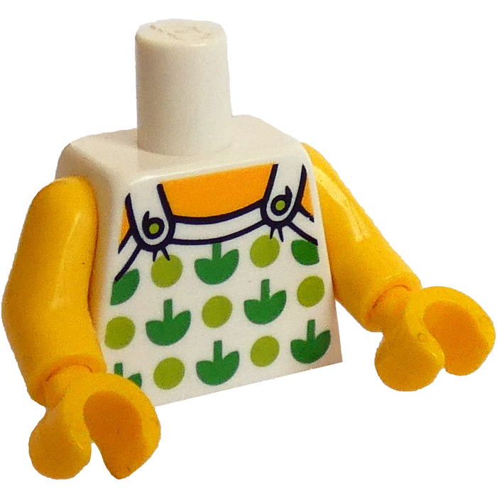 LEGO Minifig Torso with Green Apples and Lime Dots without Back Print ...