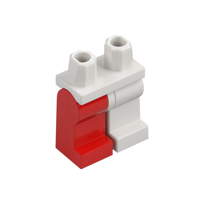 LEGO Minifigure Legs with White Left Leg and Red Right Leg (73200 / ...