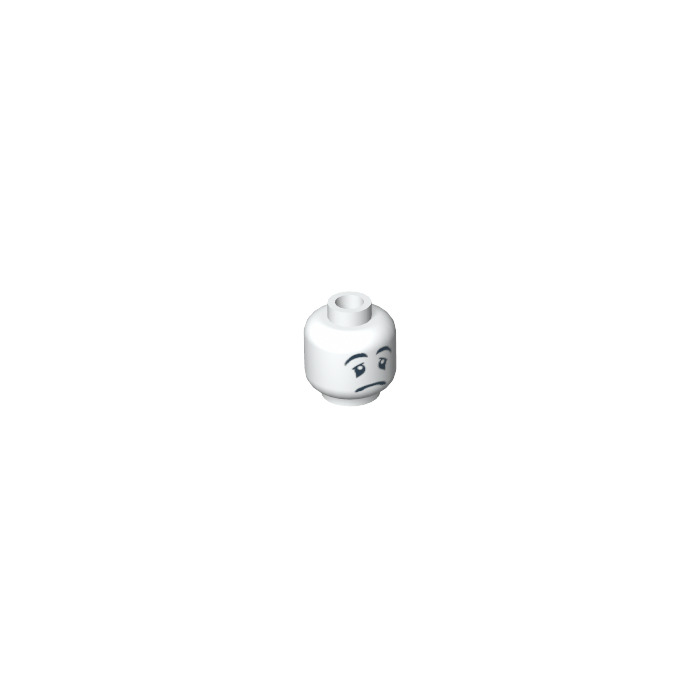 LEGO White Minifigure Mime Head with Sad Expression (3626 / 92116 ...
