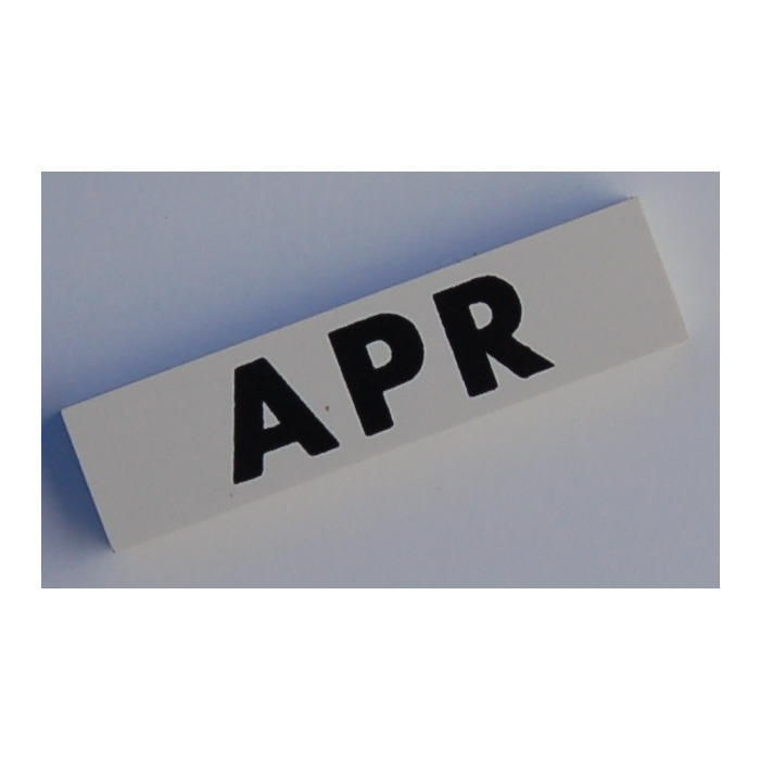 LEGO Modulex Tile 2 x 8 without Internal Supports with "APR" with No ...