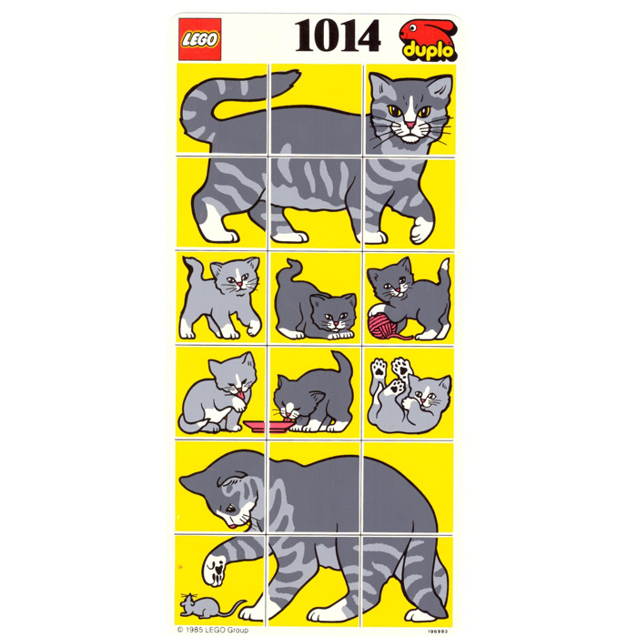 LEGO Mosaic Key Card with Cats | Brick Owl