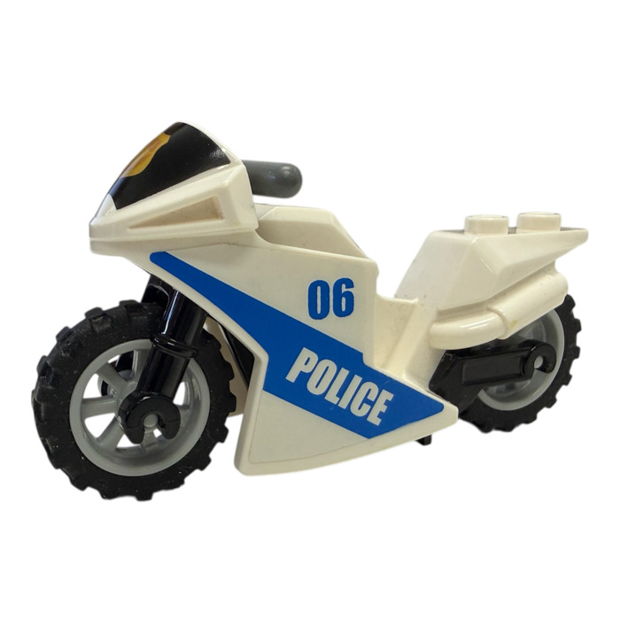 LEGO Motorcycle Sport Bike with Black Windshield with Gold Badge ...