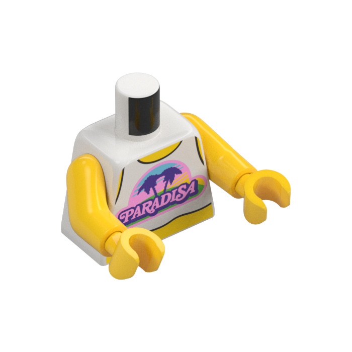 LEGO Paradisa Beach Minifig Torso (973) | Brick Owl - LEGO Marketplace