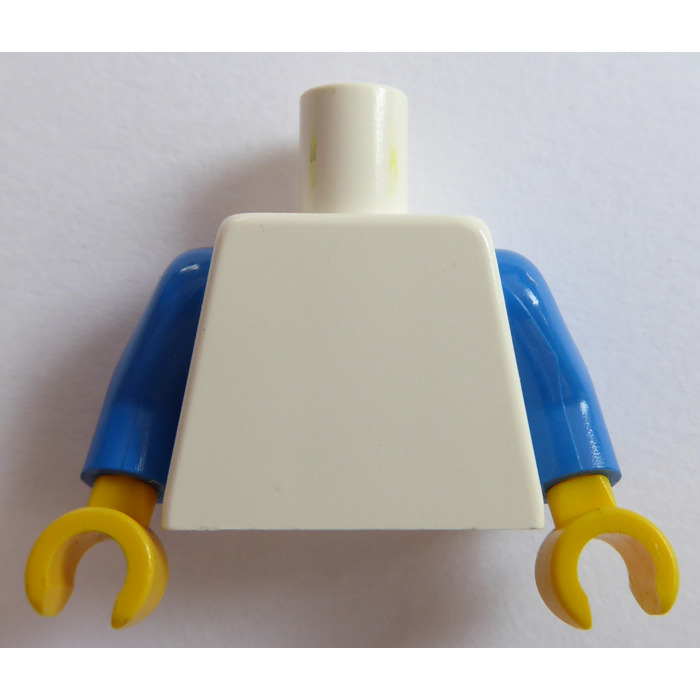 LEGO White Plain Torso with Blue Arms and Yellow Hands (3814 / 76382 ...