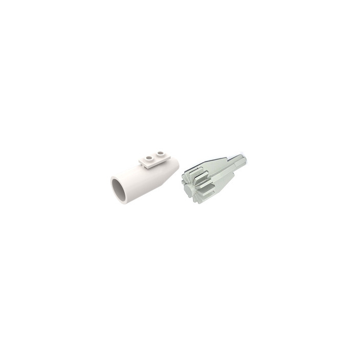 LEGO White Plane Jet Engine with Light Gray Center | Brick Owl - LEGO ...
