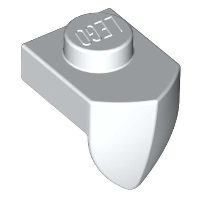 LEGO White Plate 1 x 1 with Downwards Tooth (15070) | Brick Owl - LEGO ...