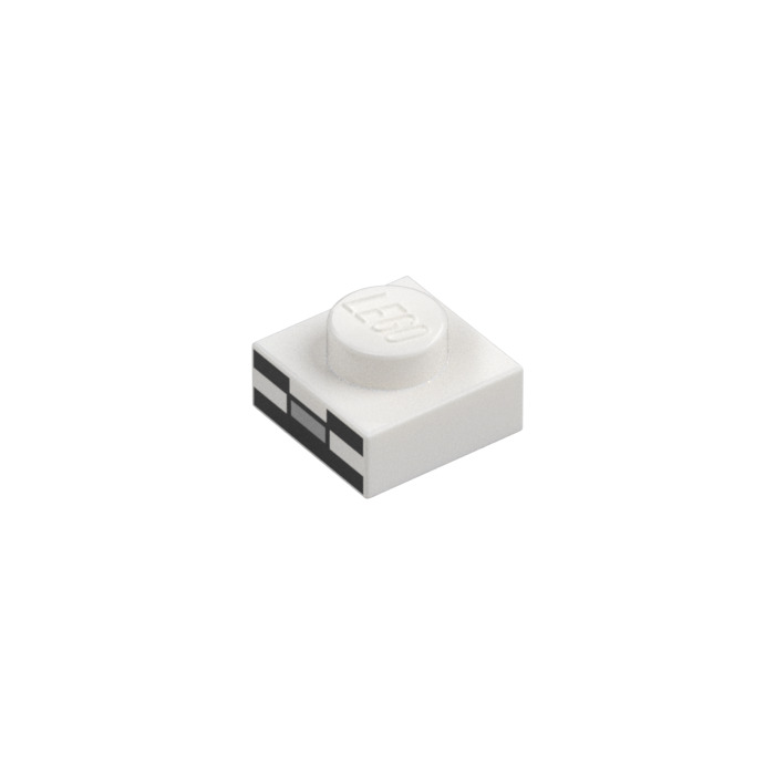 LEGO White Plate 1 x 1 with Skeleton Face (3024 / 100568) | Brick Owl