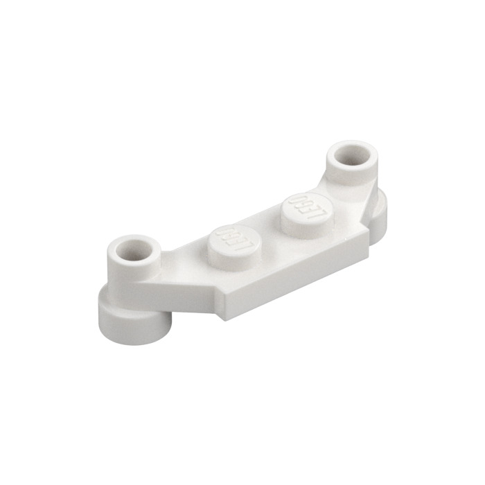 LEGO White Plate 1 x 2 with 1 x 4 Offset Extensions (4590 / 42505 ...
