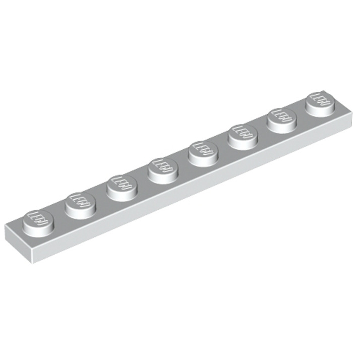 LEGO White Plate 1 x 8 (3460) | Brick Owl - LEGO Marketplace