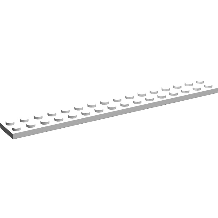 LEGO White Plate 2 x 16 (4282) | Brick Owl - LEGO Marketplace