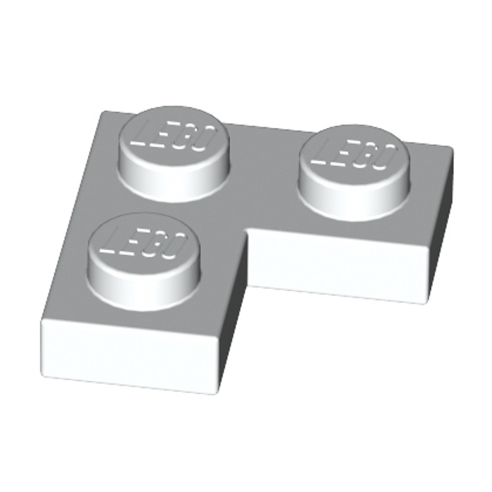 LEGO White Plate 2 x 2 Corner (2420) | Brick Owl - LEGO Marketplace