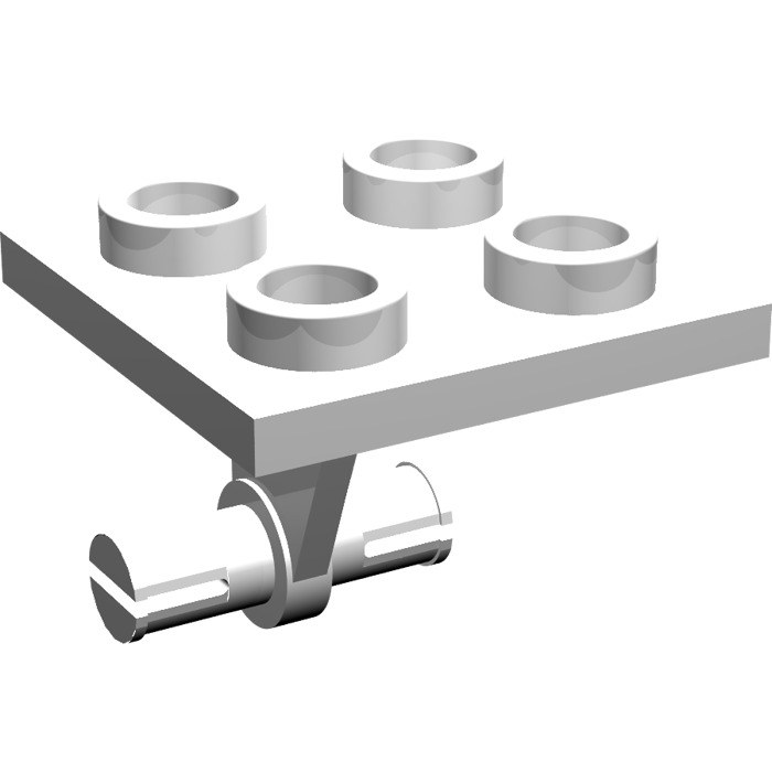 LEGO Plate 2 x 2 Thin with Dual Wheels Holder with Split Pins (4870 ...