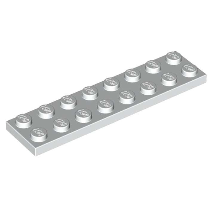LEGO White Plate 2 x 8 (3034) | Brick Owl - LEGO Marketplace