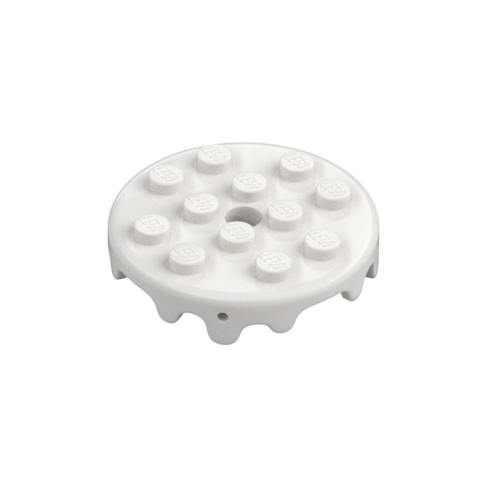 LEGO White Plate 4 x 4 Round Cake Frosting (65702) | Brick Owl - LEGO ...