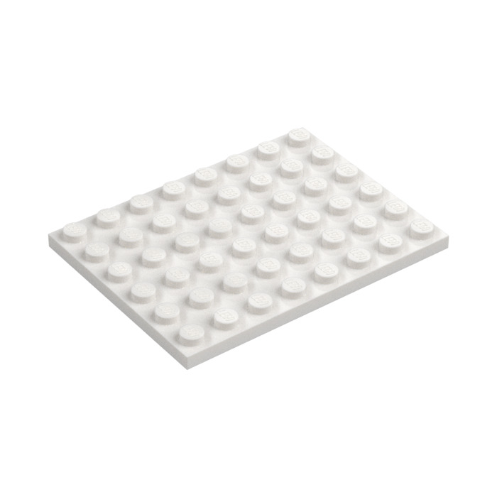 LEGO White Plate 6 x 8 (3036 / 7423) | Brick Owl - LEGO Marketplace