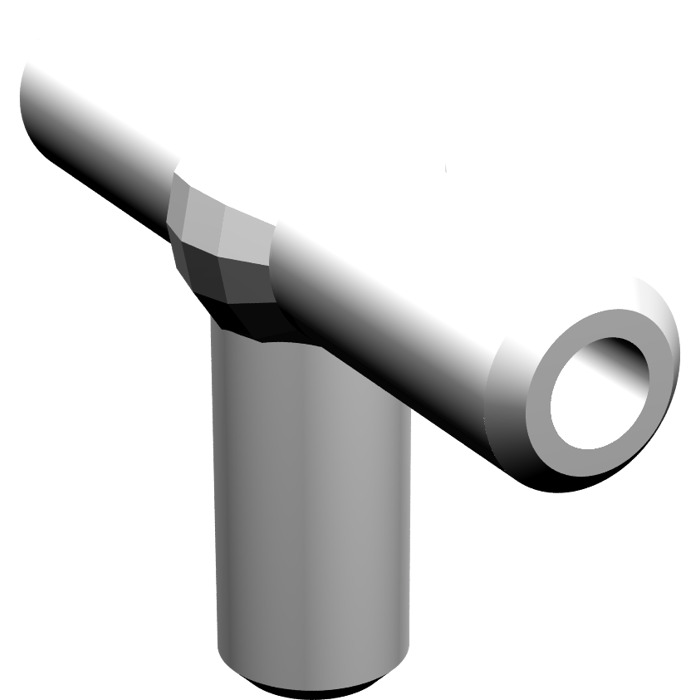 LEGO White Pneumatic Tee with Reinforced Connection (4697) | Brick Owl ...