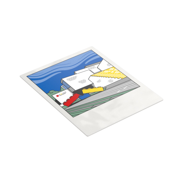 LEGO White Polaroid Photo with LEGO House Building (106270) | Brick Owl