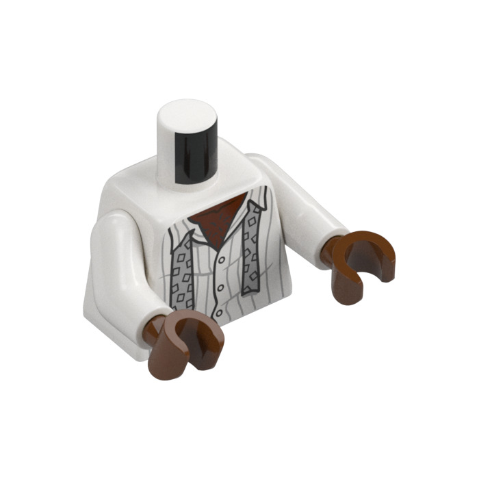 LEGO Ray Arnold with White Shirt Minifig Torso (973 / 76382) | Brick ...