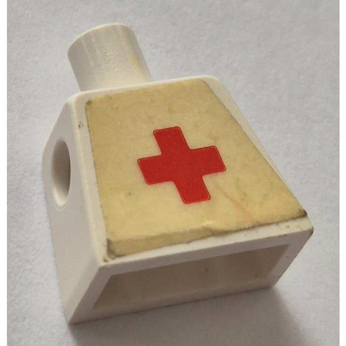 LEGO White Red Cross Doctor Town Torso without Arms (973) | Brick Owl ...