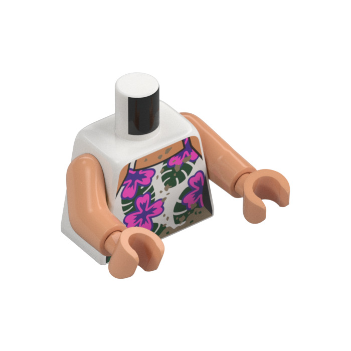 LEGO Sammy Gutierrez with Flower Top with Dirt Stains Minifig Torso ...