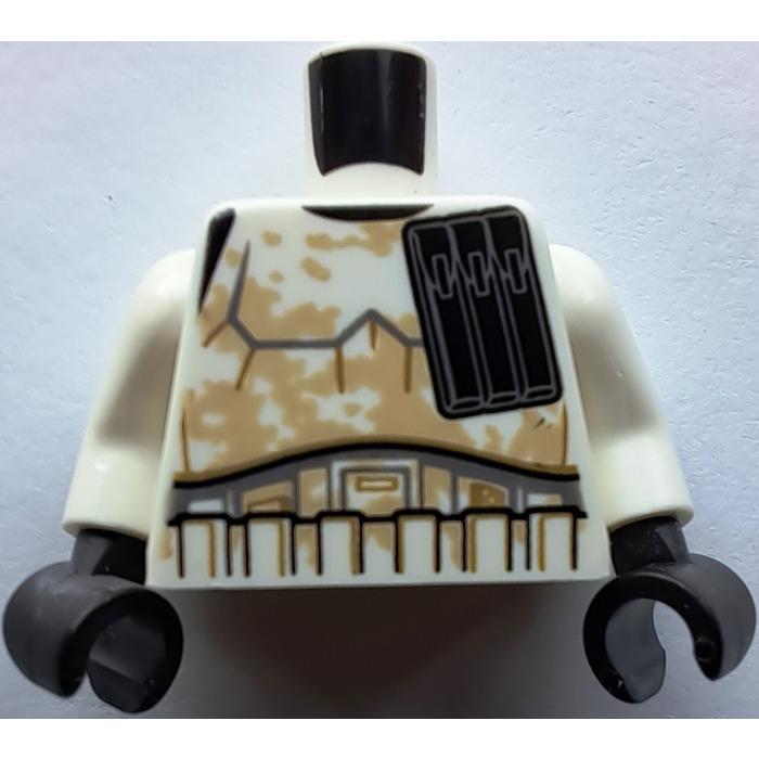 LEGO White Sandtrooper with Black Pauldron Minifig Torso (973 / 76382 ...
