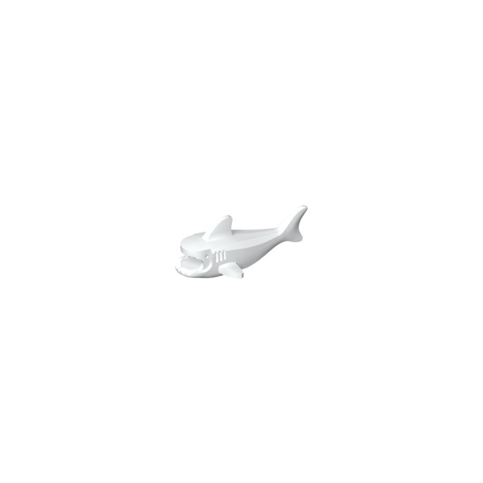 LEGO White Shark Body with Gills (14518) | Brick Owl - LEGO Marketplace
