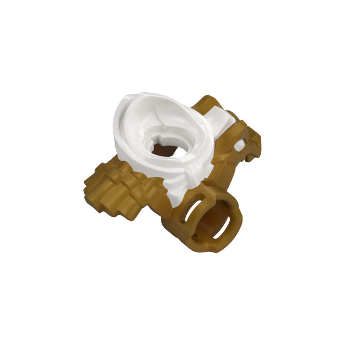 LEGO White Shoulder Armor with Wrap and Pearl Gold Dragon (7104 ...