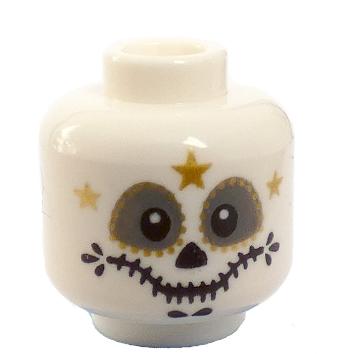 LEGO Skeleton Head Mexican with 3 Gold Stars (3274) | Brick Owl - LEGO ...
