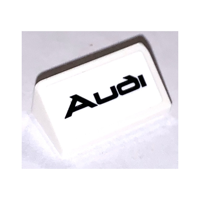 LEGO White Slope 1 x 2 (31°) with Audi Sticker (85984) | Brick Owl ...