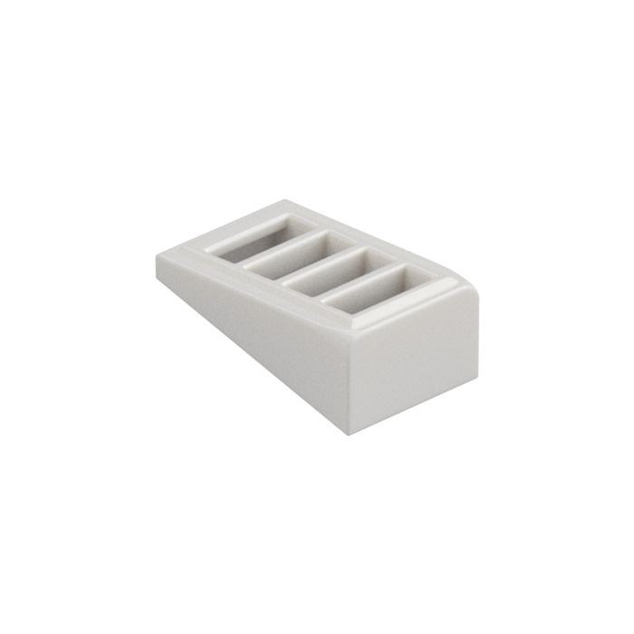LEGO White Slope 1 x 2 x 0.7 (18°) with Grille (61409 / 113474) | Brick Owl