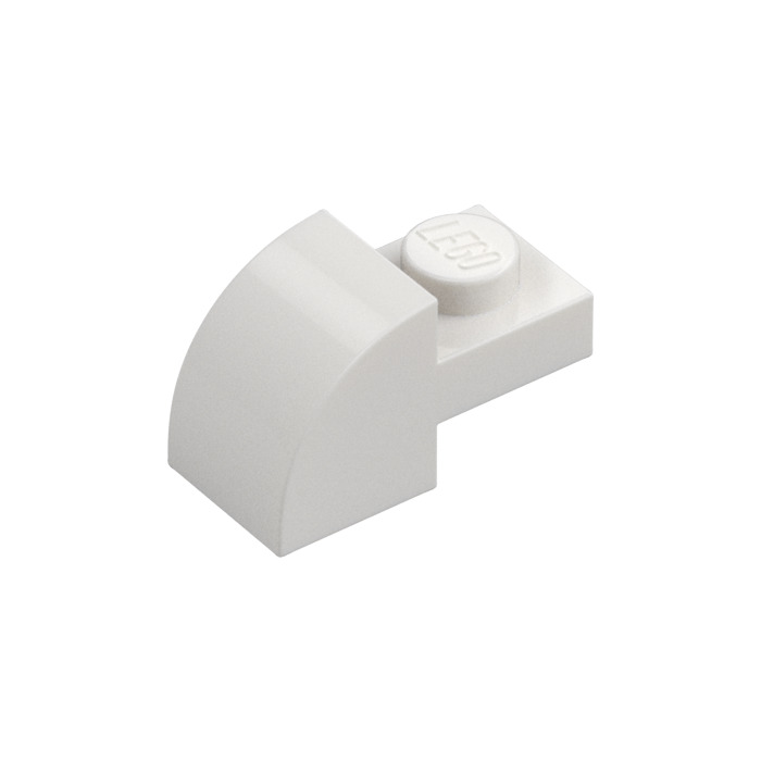 LEGO White Slope 1 x 2 x 1 Curved with Plate (5841 / 7191) | Brick Owl ...