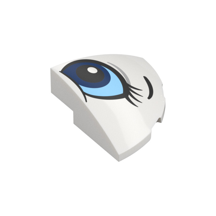 LEGO Slope 1 x 3 x 3 Curved Round Quarter with Marie Eye (Left) (76797 ...