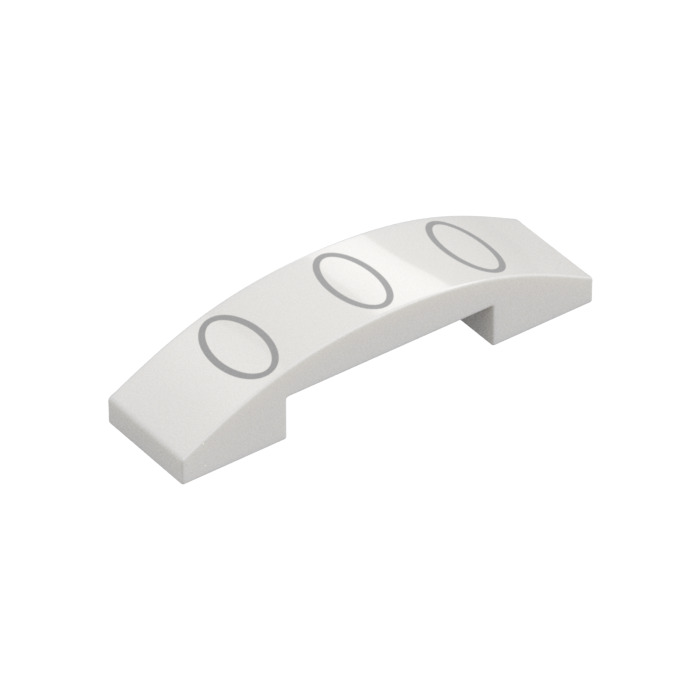 LEGO Slope 1 x 4 Curved Double with Silver Ovals (93273 / 110789 ...