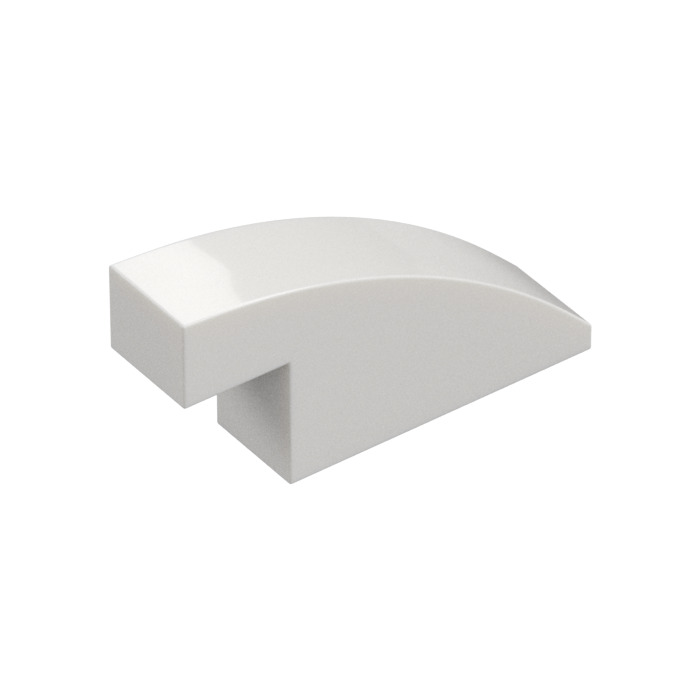 LEGO White Slope 1 x 4 x 1.3 Curved (3573) | Brick Owl - LEGO Marketplace