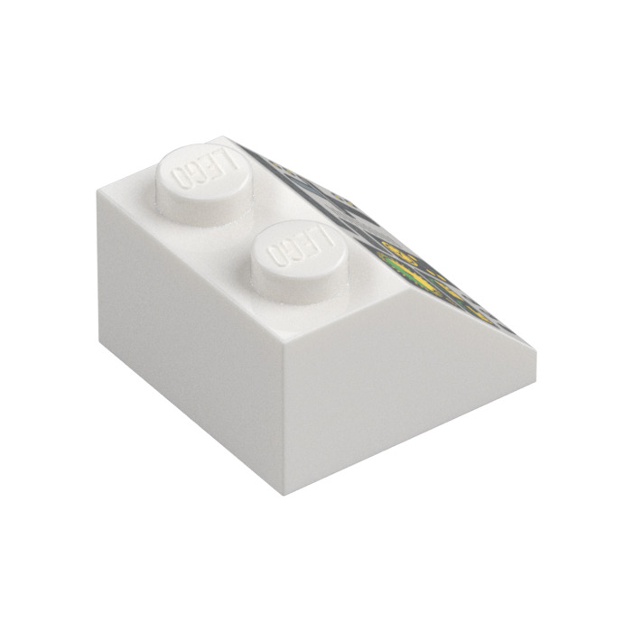 LEGO White Slope 2 x 2 (45°) with Gauges, Switches and Lever (11736 / ...